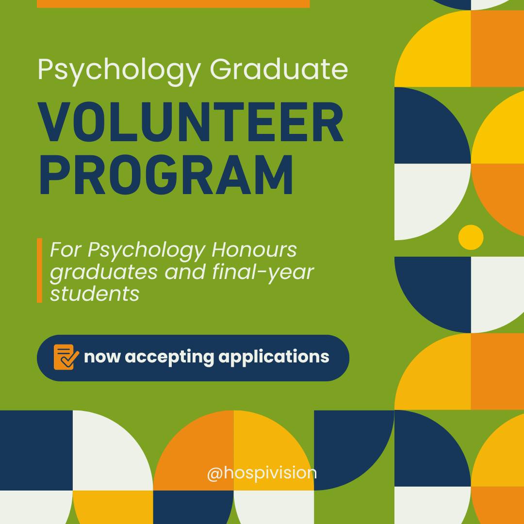 Psychology Graduate Volunteer Program 2025 – Hospivision NPO